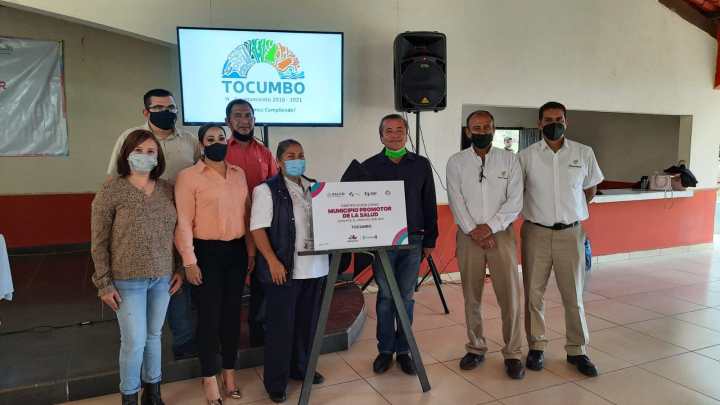Recibe Tocumbo certificación como municipio Promotor de la Salud